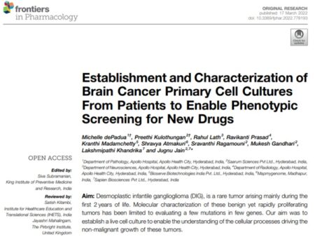 Our paper is out in Frontiers in Pharmacology – Sapien Biosciences